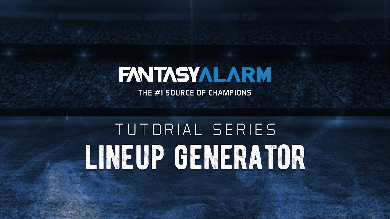 Tutorial Series: Lineup Generator - YouTube