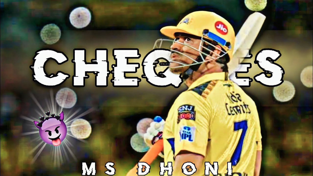 MS DHONI ~ CHEQUES EDIT || Mahendra Singh Dhoni Edit || Mahi bhai Shubh ...