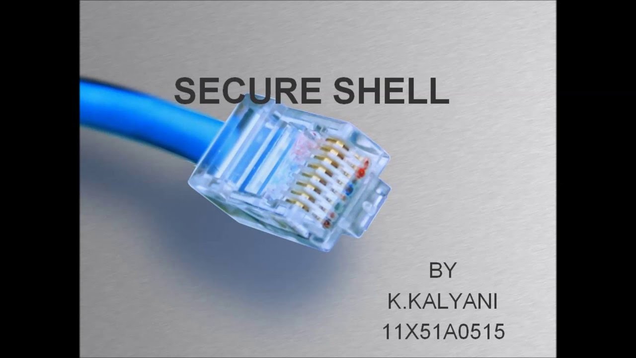 secure shell ppt - YouTube