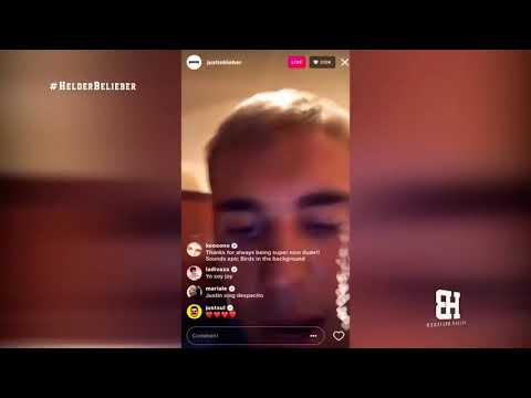 Justin Bieber Canta Despacito en Instagram (Live)