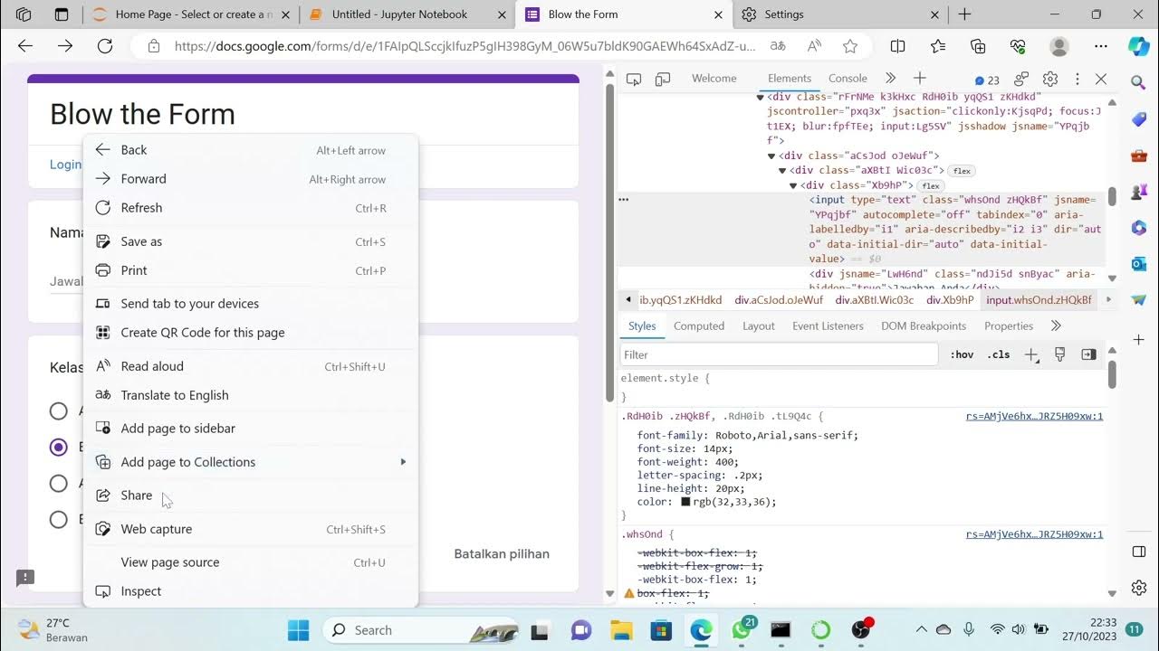 mengisi google form secara otomatis - YouTube