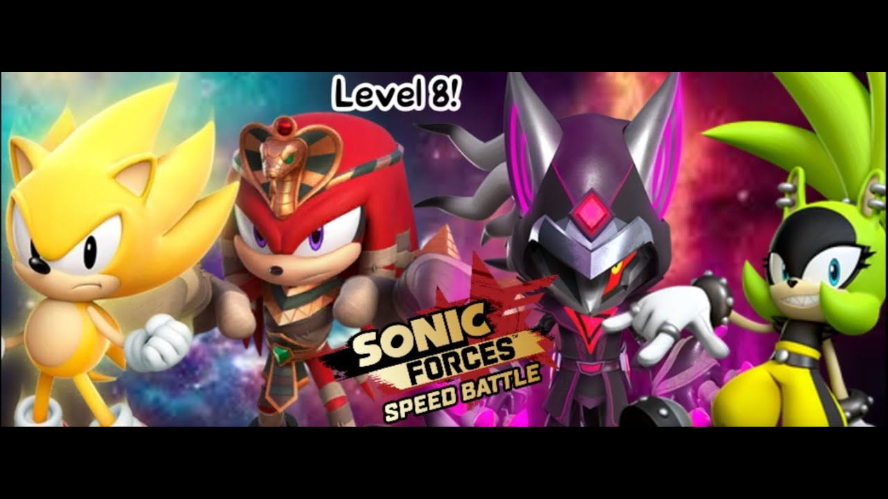 Sonic Forces Speed Battle Level 8 Classic Super Sonic, Mummy Knuckles ...