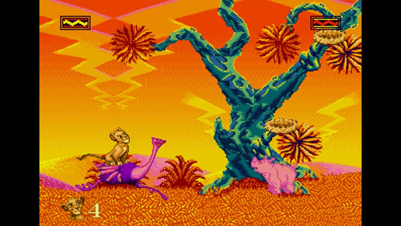 The Lion King (Genesis, Enhanced Color Hack): Level 2: Can't Wait to Be ...