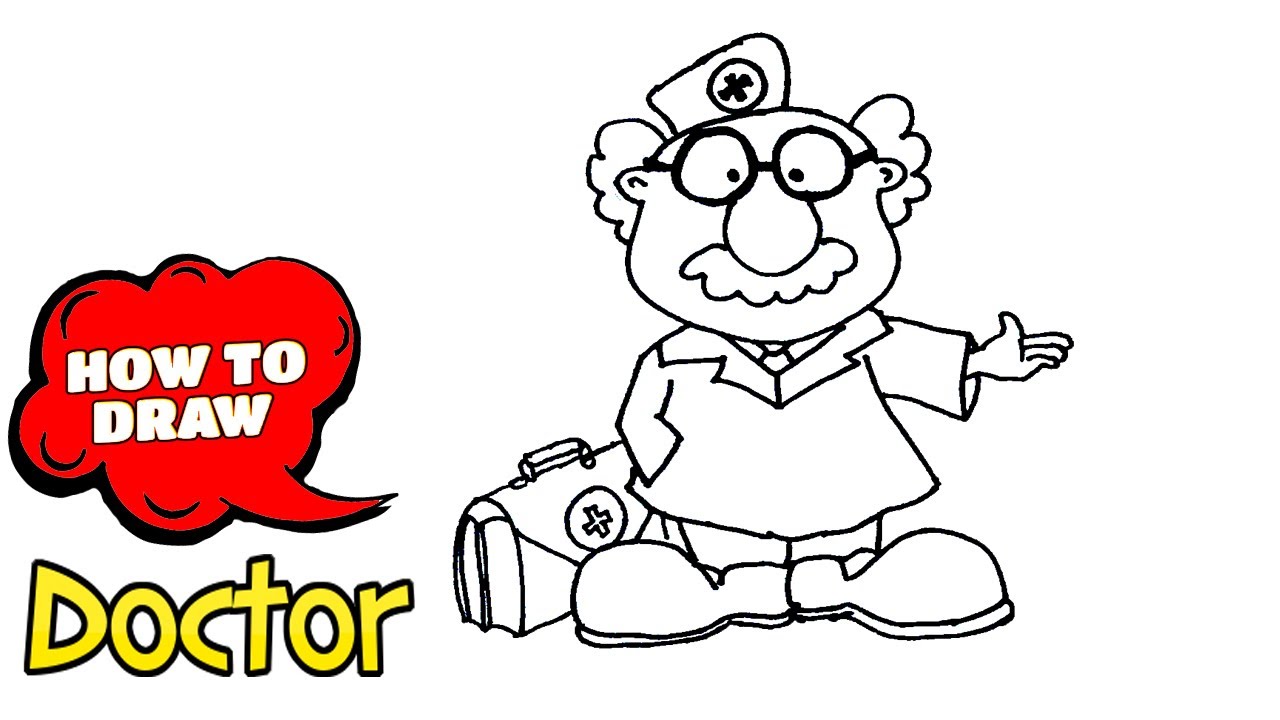 How to draw a Doctor | Health Care Provider Drawing with Pen - YouTube