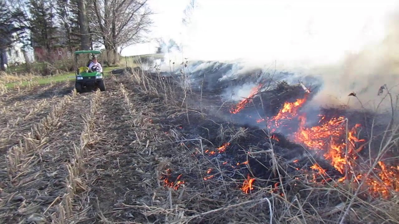 #20 The start of the North ditch burn. - YouTube