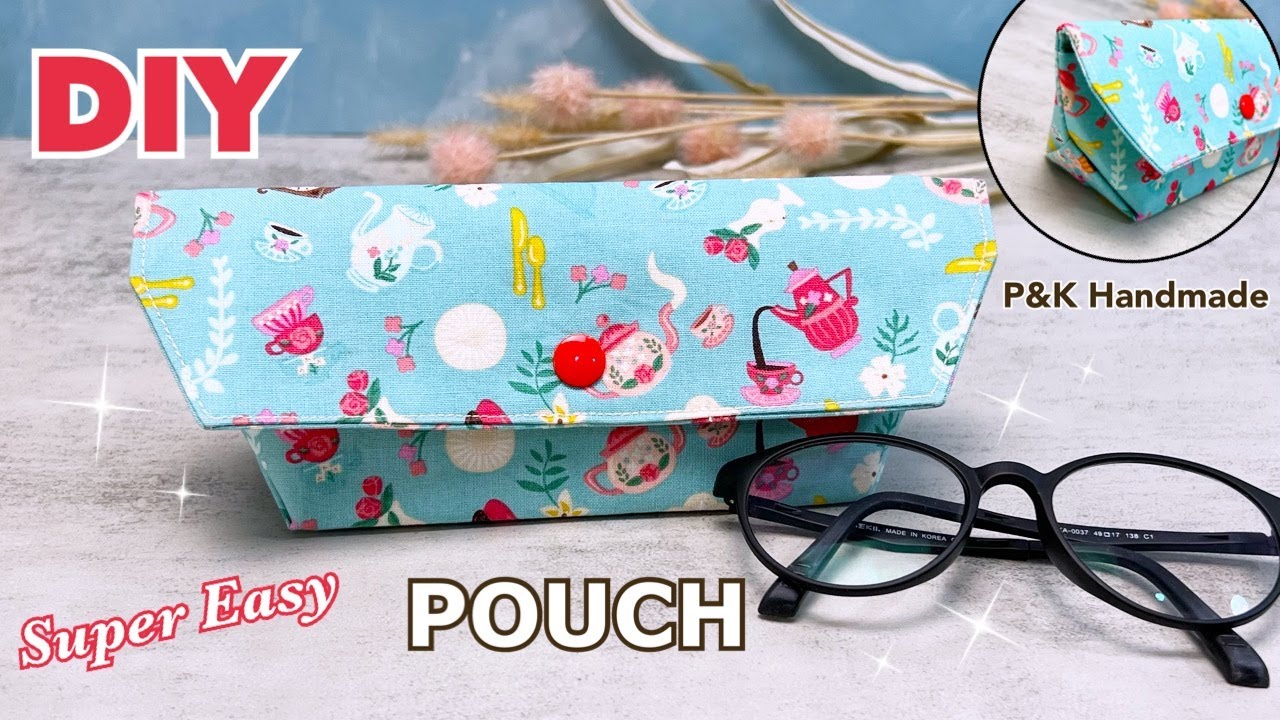 Super Easy Pouch Bag⭐️How to Make Cute Pouch Bag | Sewing Projects ...