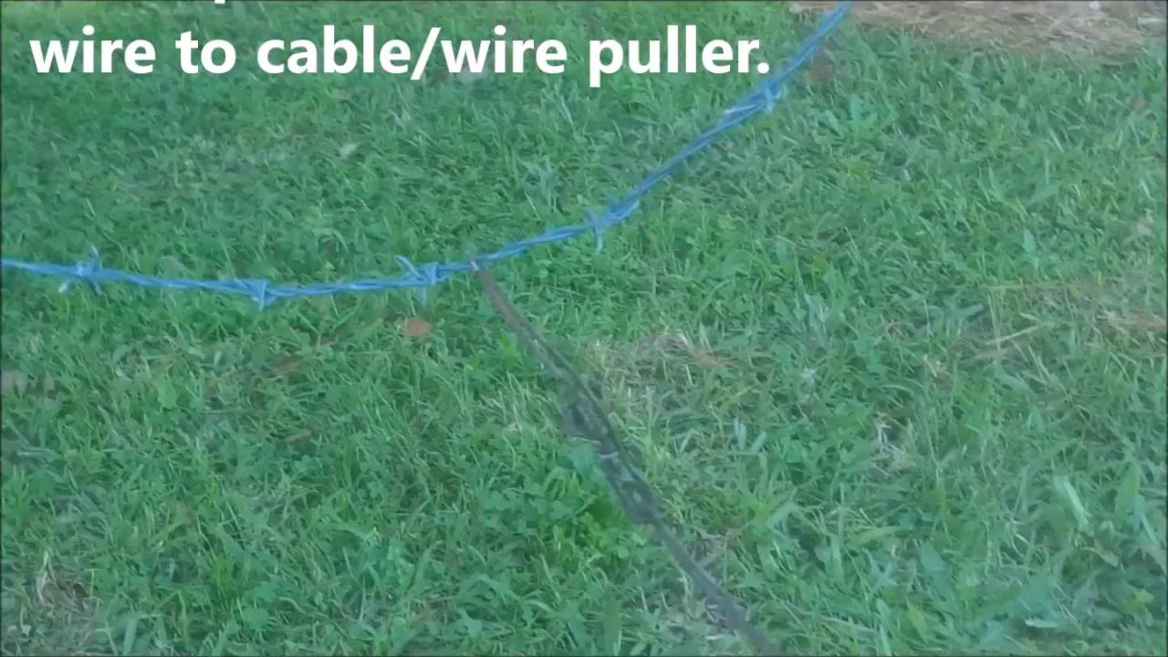 Recommended method for pulling wire through Australian Concrete Fence ...