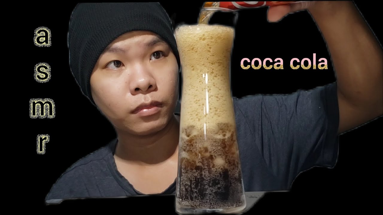 ASMR ] COCA COLA →DRINKING COLD [ ICE ASMR ] NO TALKING ] REFRESHING ...