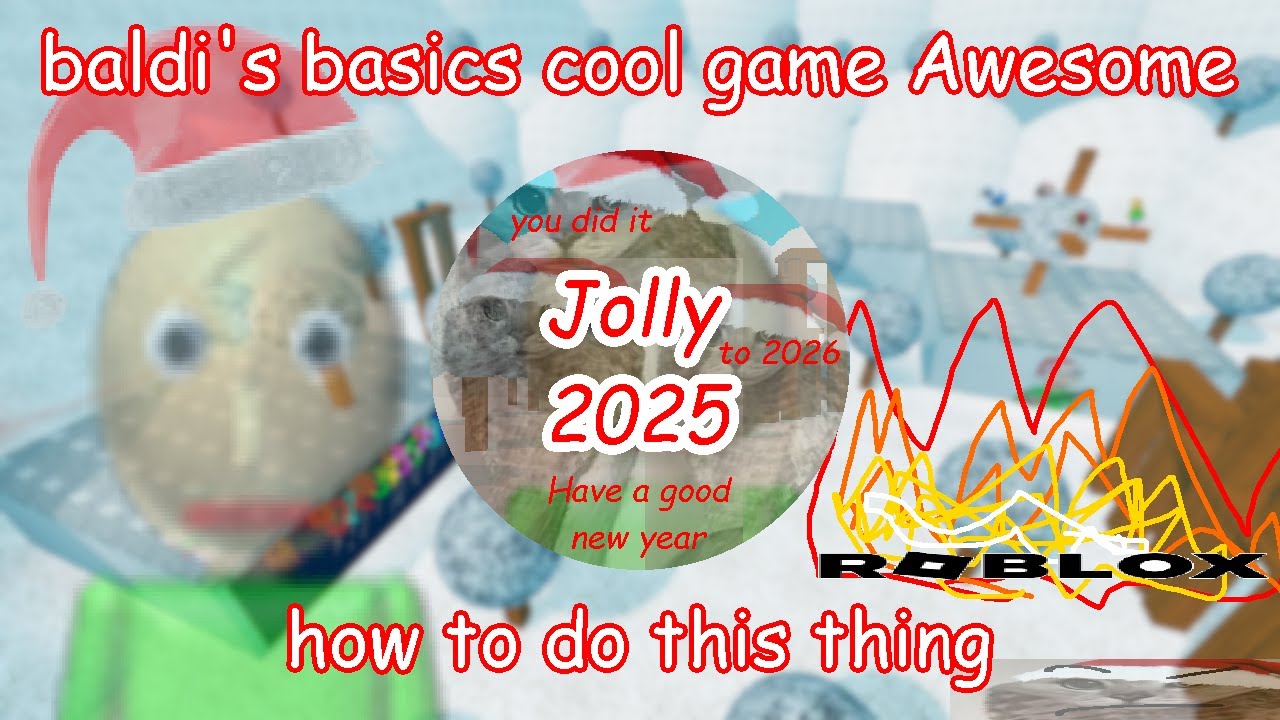 How To Beat Jolly Christmas Event In baldi's basics cool game Awesome ...