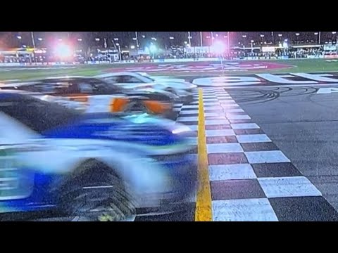 3 WIDE FINISH at Atlanta Motor Speedway reaction!!! (Winner wins by ...