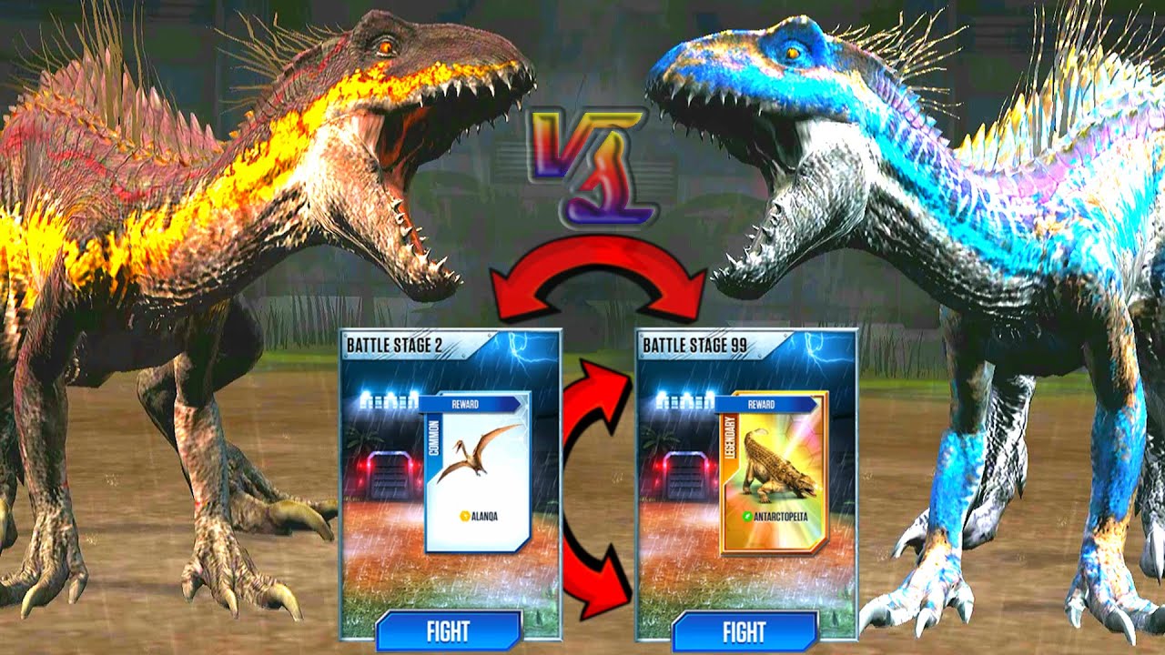 INDORAPTOR OPEN ALL BATTLE STAGE 1 TO BATTLE STAGE 99 | HT GAME - YouTube