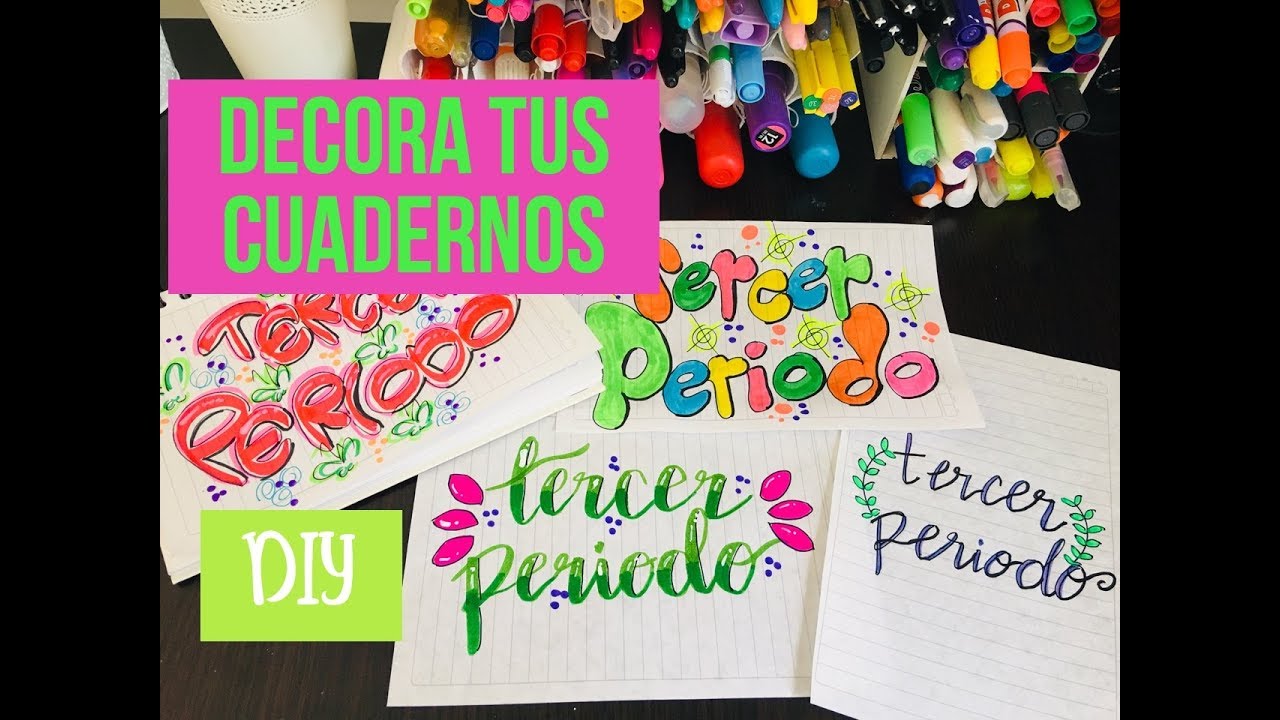 MARCA TUS CUADERNOS * TERCER PERIODO* MIREYAK14 - YouTube