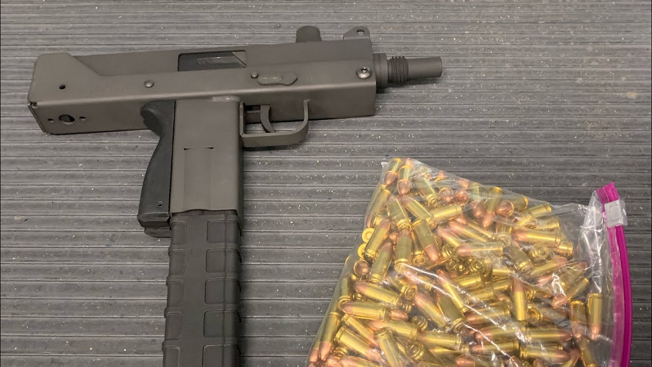 MAC 10 at the range - YouTube