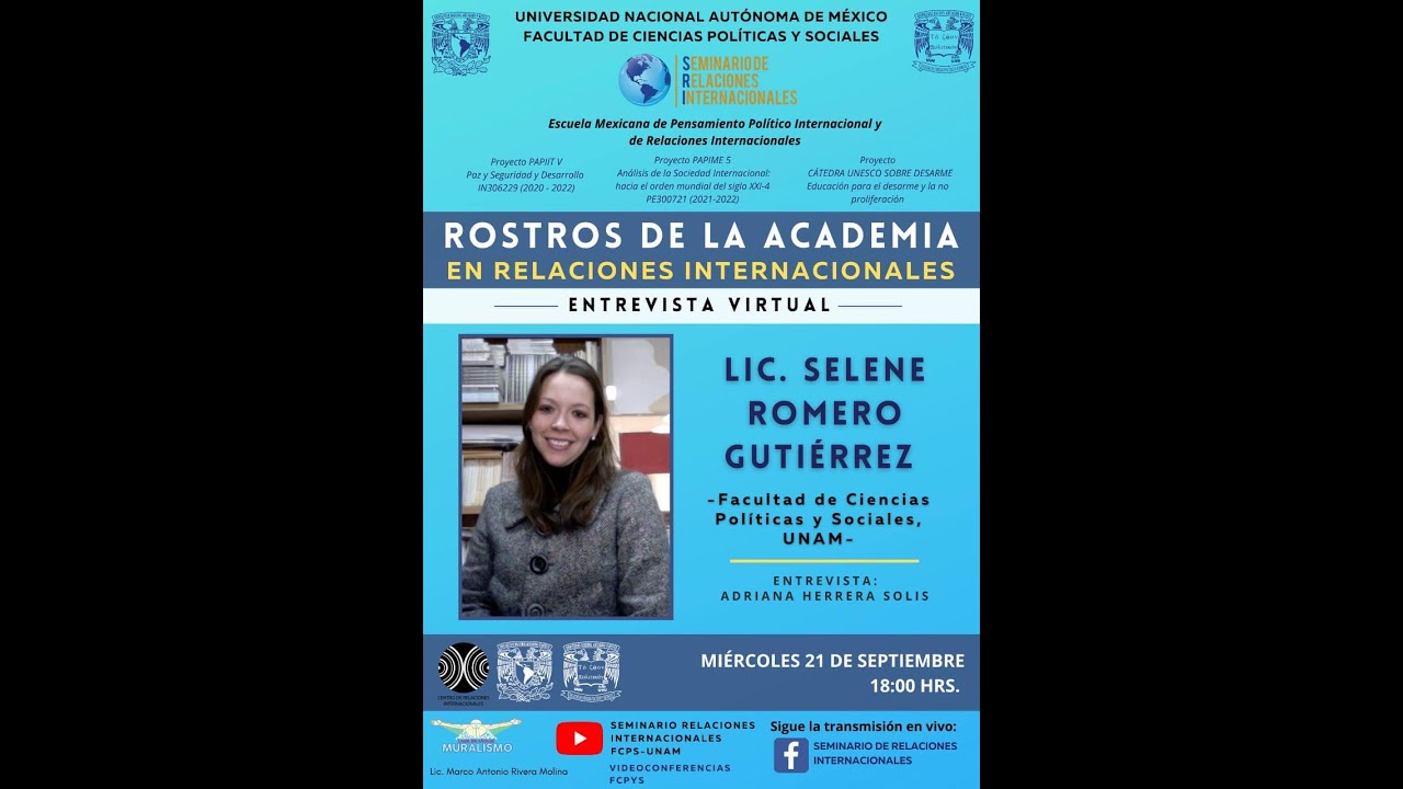 Rostros de la academia en Relaciones Internacionales: Lic. Selene ...