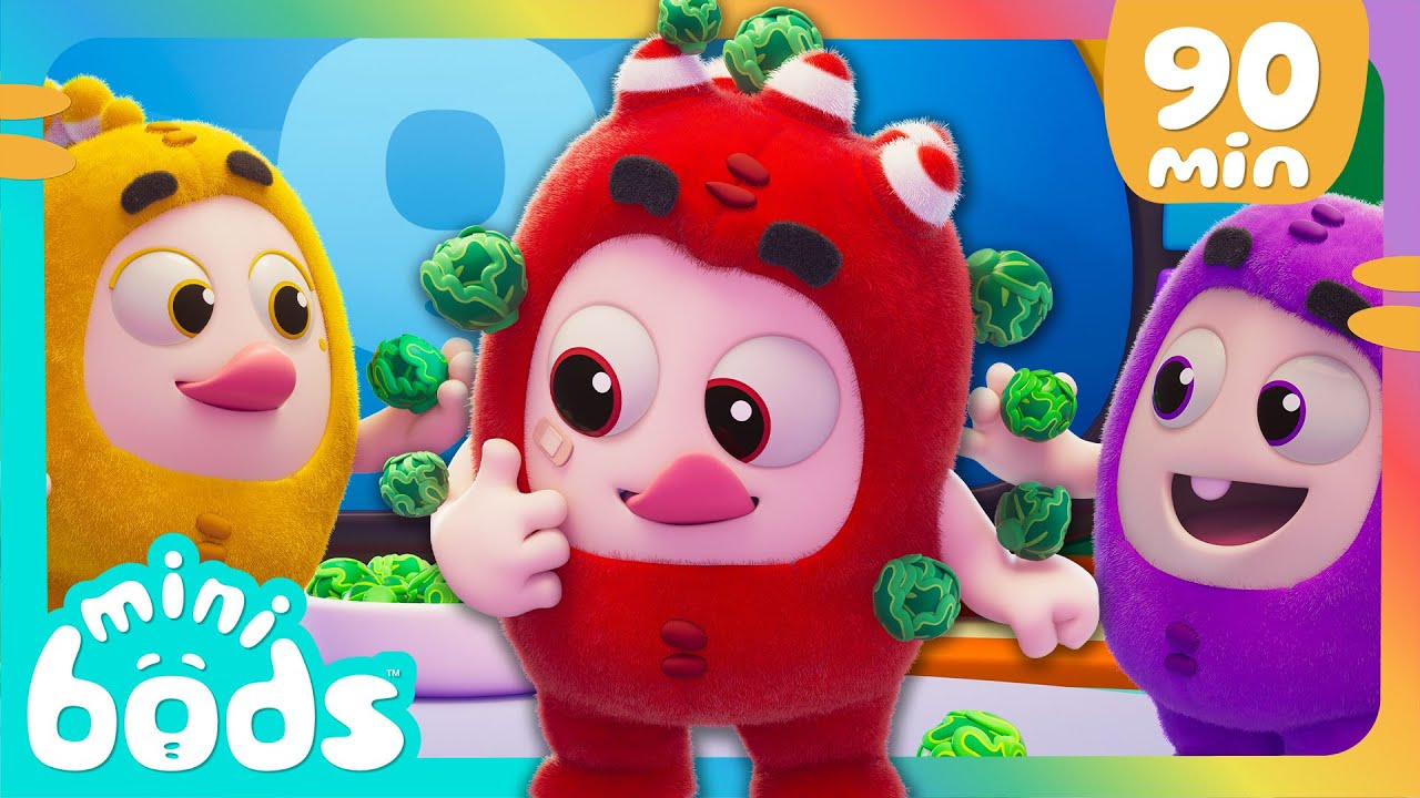 Fuse Learns to LOVE veggies! 🥕 |🌈 Minibods 🌈 | Preschool Learning ...