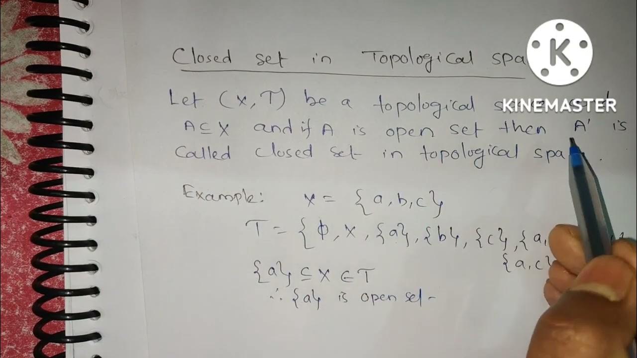 CLOSED SET IN TOPOLOGICAL SPACE || Definition of closed set in Topology | Define Topology MSc ...