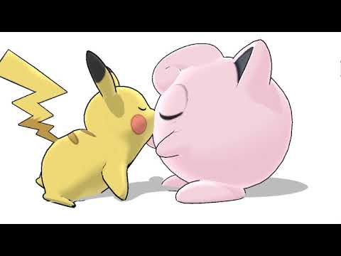Pikachu and Jigglypuff Kissing Test