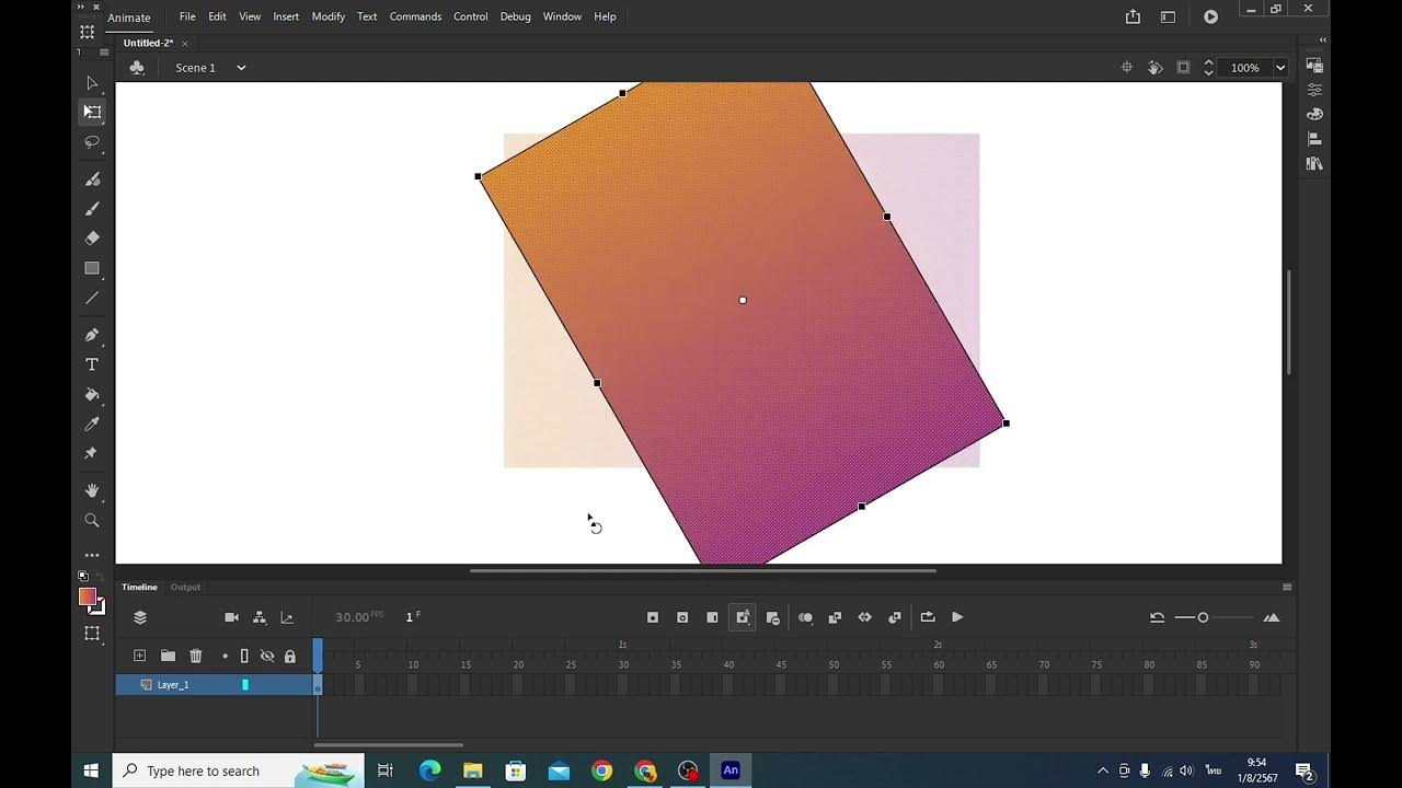 โปรแกรม animate Ep.1 วาดพื้นหลังแบบ linear-gradient - YouTube