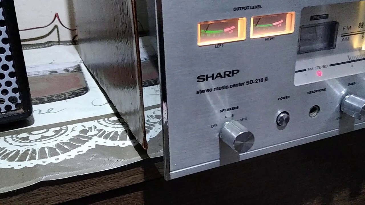 2X1 Sharp stereo music center 210 B - YouTube
