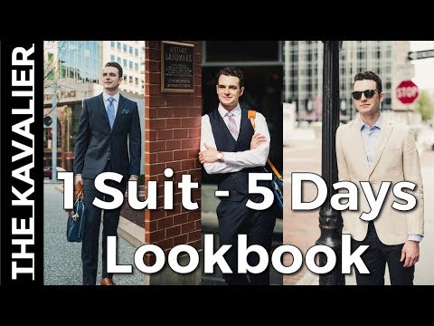5 Ways to Wear 1 Suit - One Suit One Week - YouTube