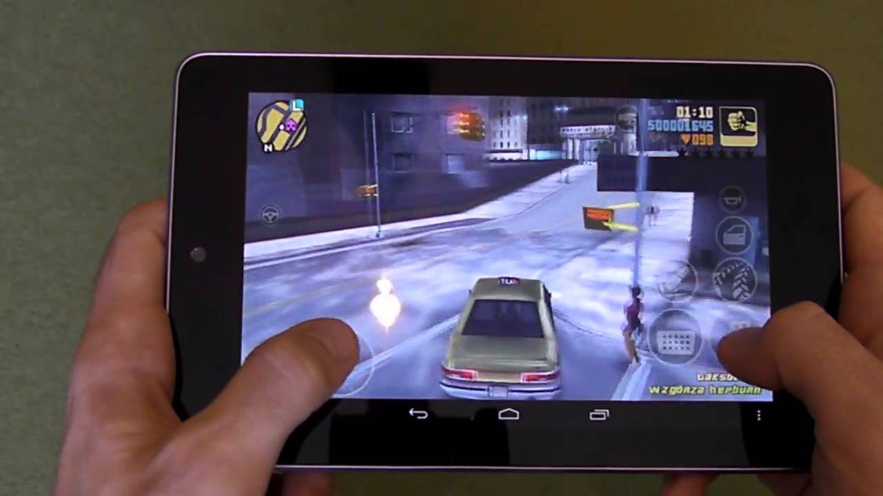 Tablet Google Asus Nexus 7 Test GTA 3 Gameplay - YouTube