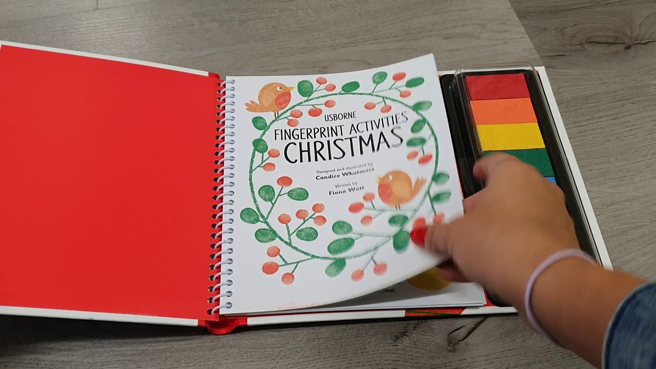 Fingerprint Activities Christmas Usborne YouTube Fingerprint Activities Christmas Usborne YouTube