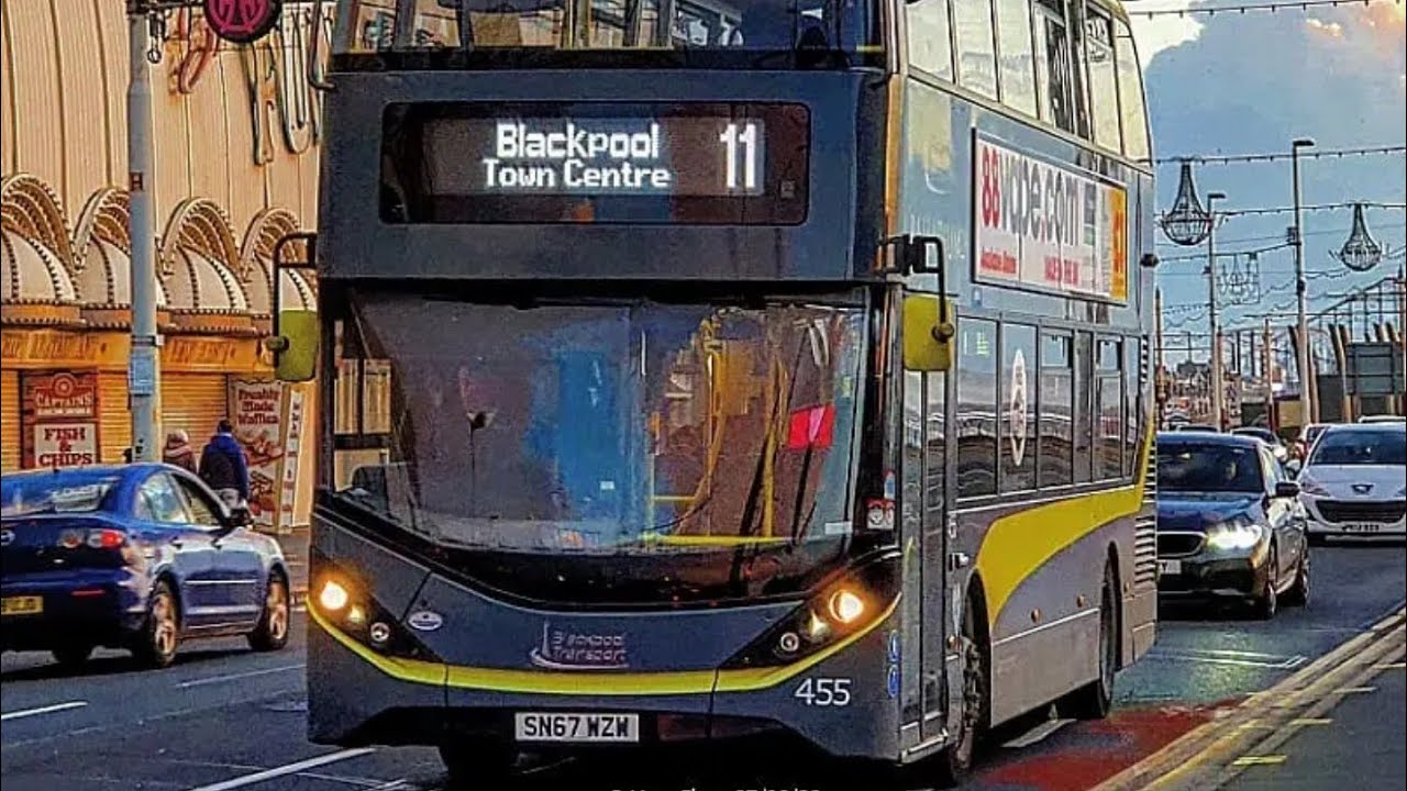 Blackpool Transport Alexander Dennis Enviro 400 City 455 - SN67 WZW ...