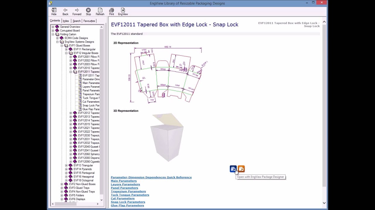 Library of Packaging Designs | EngView software for packaging | v.6 ...