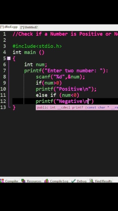 Check if a Number is Positive or Negative #code (alphamajesty)#codewithalpha #coding # ...