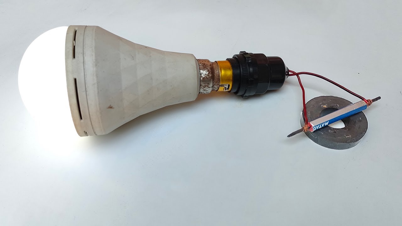 How To Generate Free Electricity Energy From Pencil With Magnet At Home ...