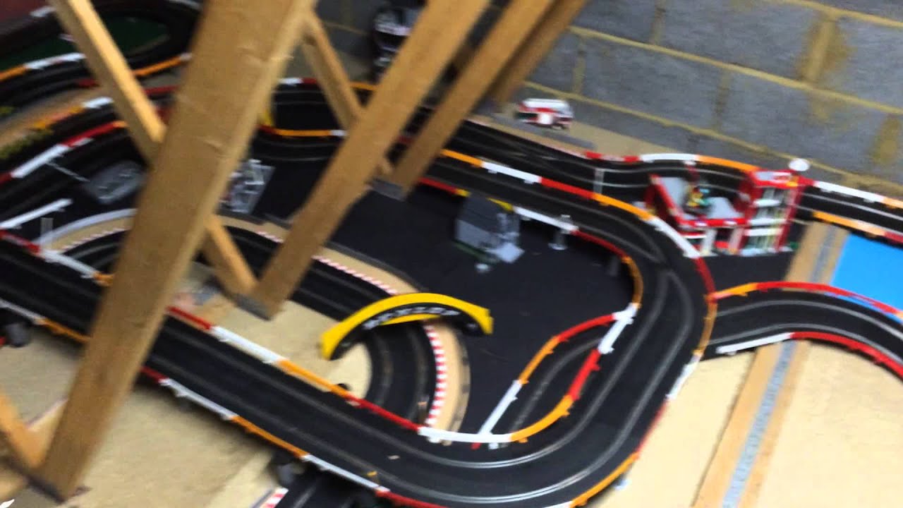 The ultimate scalextric loft conversion ;-) - YouTube