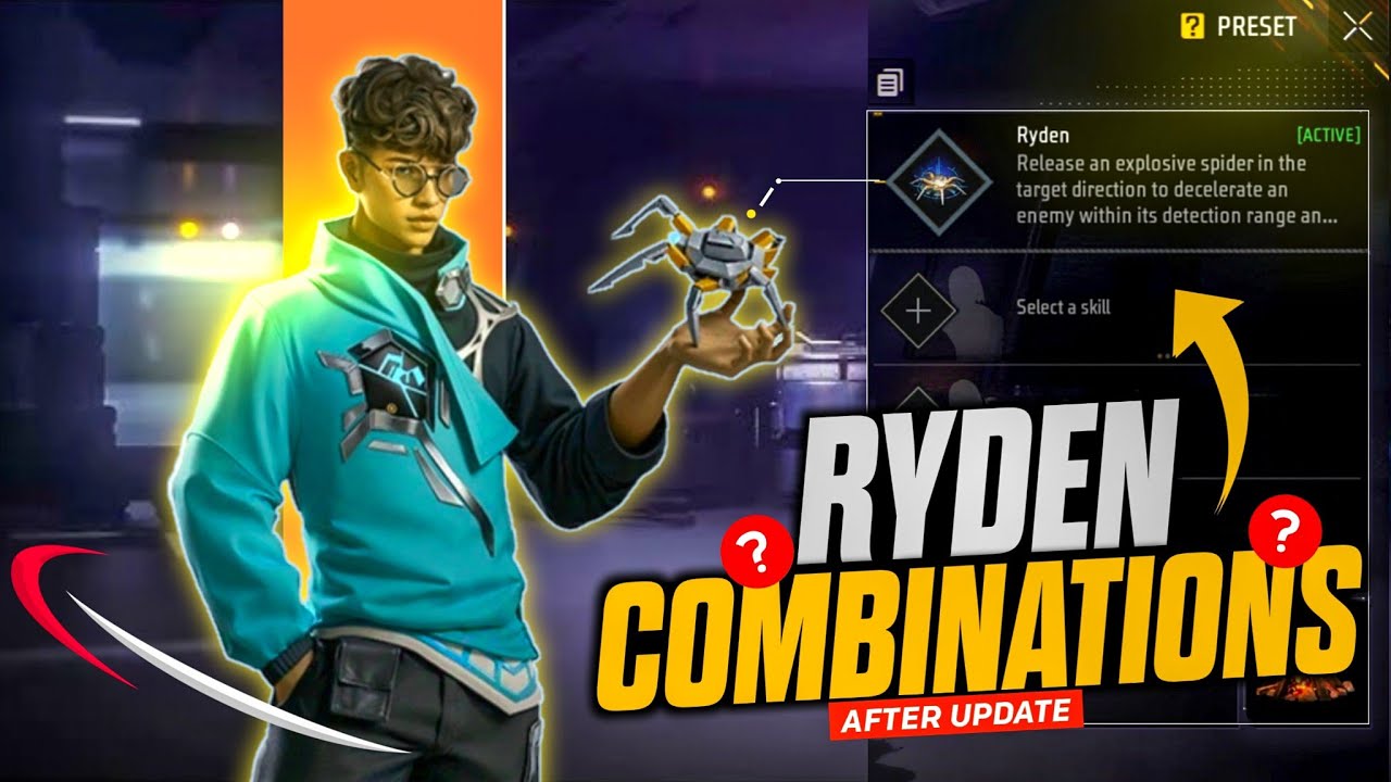 Ryden Character Best Skill Combination in 2025 || Best Character ...