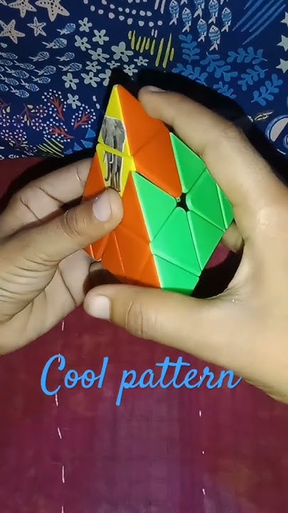 How to make cool pattern on a 3 by 3 pyraminx cube trick... # ...