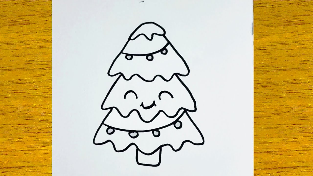 easy drawing tree / how to draw winter tree - YouTube