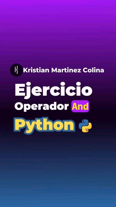 Ejemplo de and en Python, aprende a usar and, operadores and #python ...