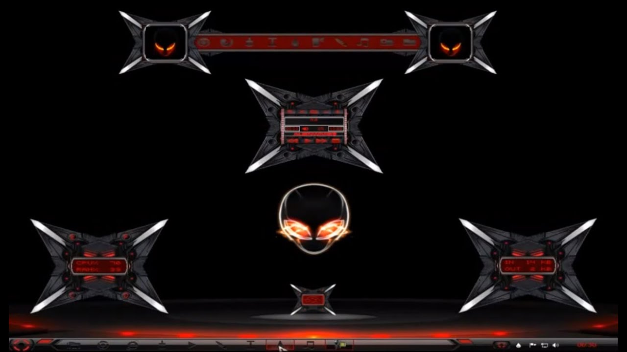 ALIENWARE DARK STAR /"" [RAINMETER] - YouTube