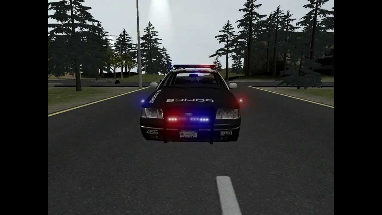 Garry's Mod Ford Crown Vic Police Interceptor-Working Lights. - YouTube