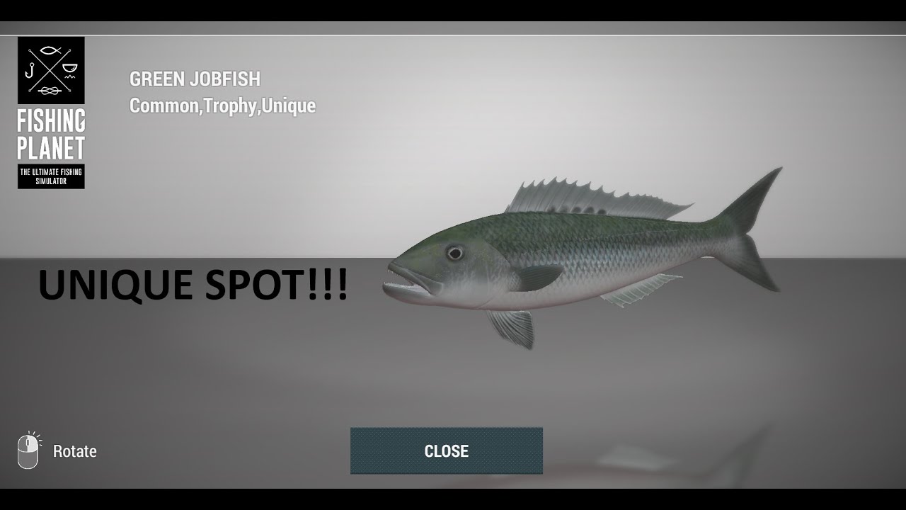 UNIQUE GREEN JOBFISH - Fishing planet - YouTube