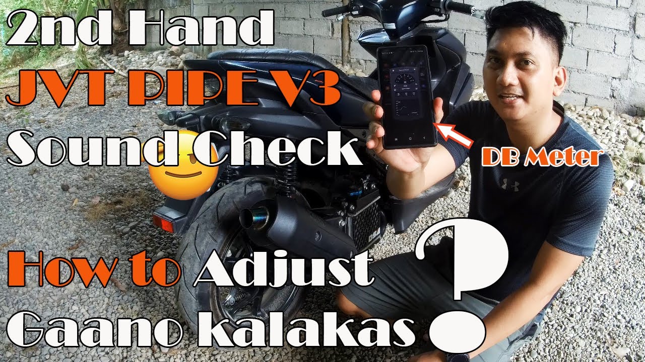 JVT Pipe V3 for Yamaha Aerox 155 - How to Adjust and Sound Meter? - YouTube