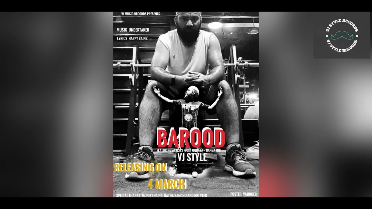 BAROOD(Official Teaser) VJStyle / song releasing on 4th March. - YouTube