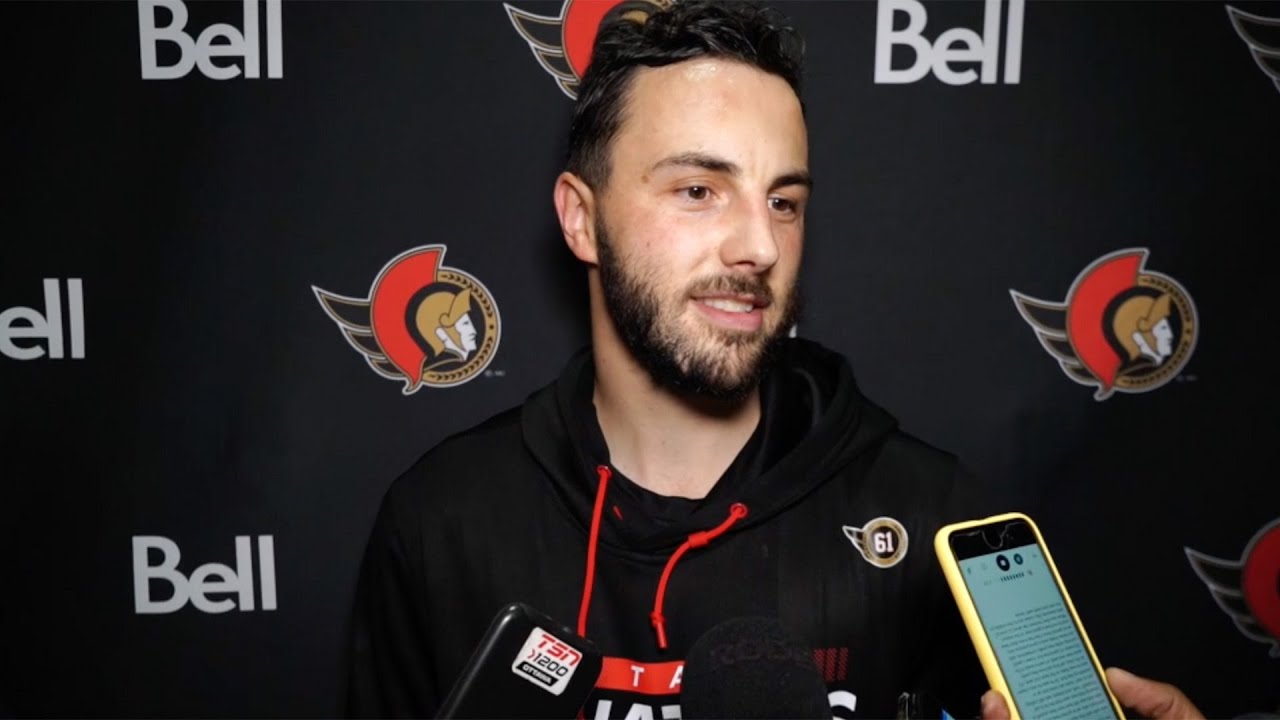 Derick Brassard, Thomas Chabot and Anton Forsberg Availability - Oct 10 ...
