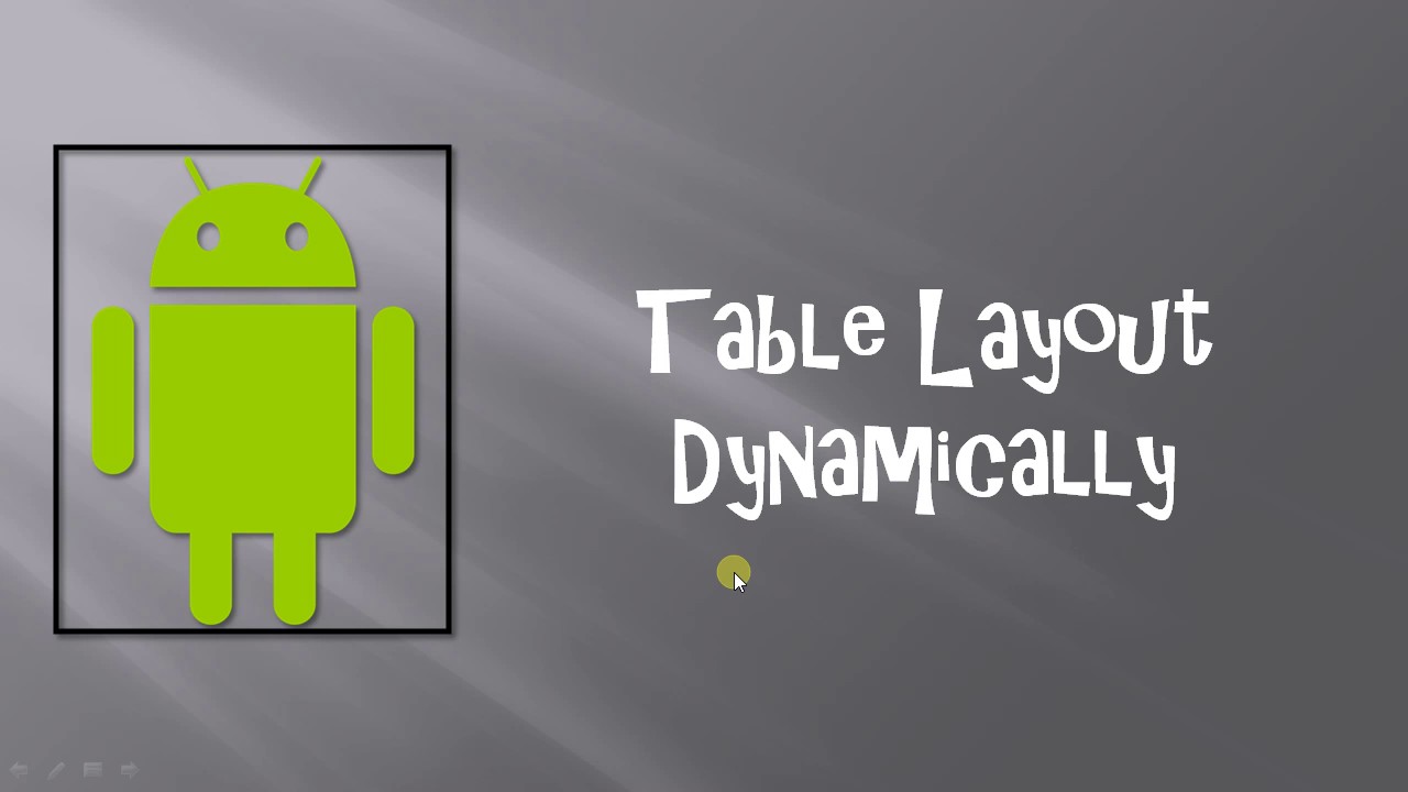 Android Tablelayout Dynamically Part 3 By Mihir Modi Youtube