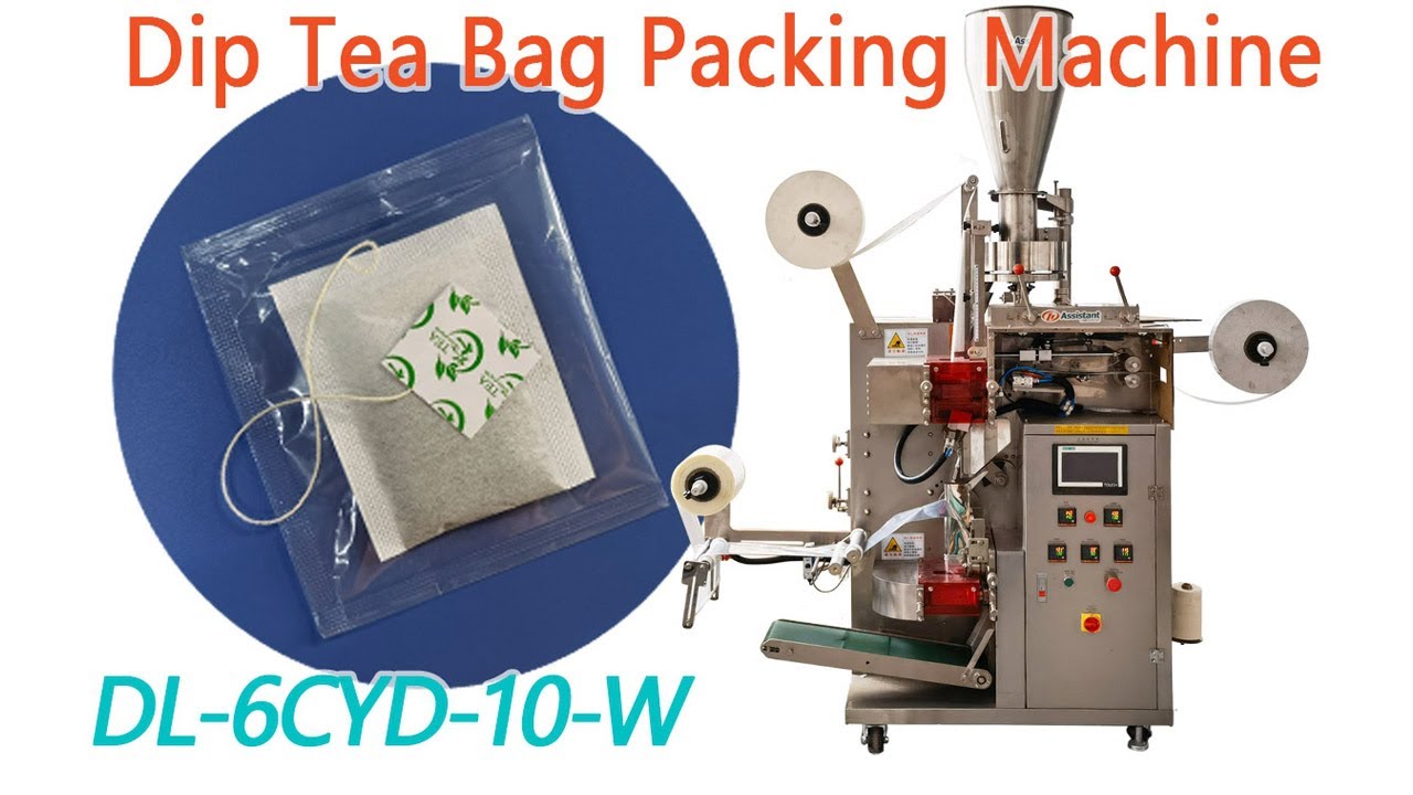 Fully Automatic Dip Tea Bag Packing Machine With Thread Label And Outer ...