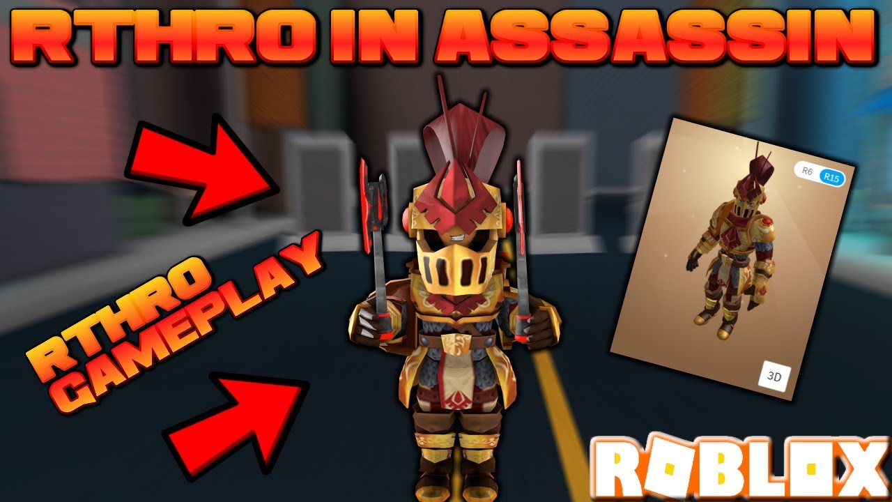 PLAYING WITH A NEW RTHRO PACKAGE IN ROBLOX ASSASSIN (GAMEPLAY IN ...