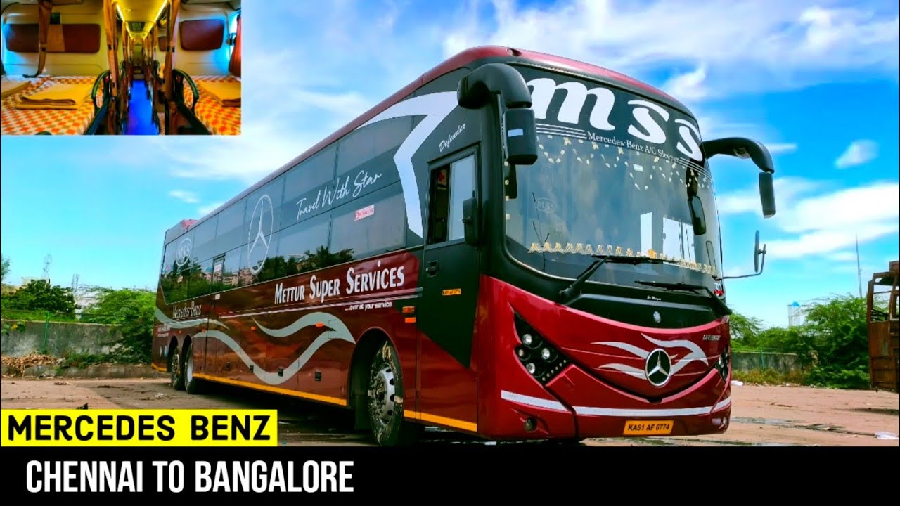 MSS MERCEDES BENZ DREAMZ BUS JOURNEY | CHENNAI TO BANGALORE VLOG | BUS ...