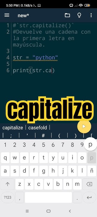 Python Strings Capitalize Python Coderjz Programming Youtube