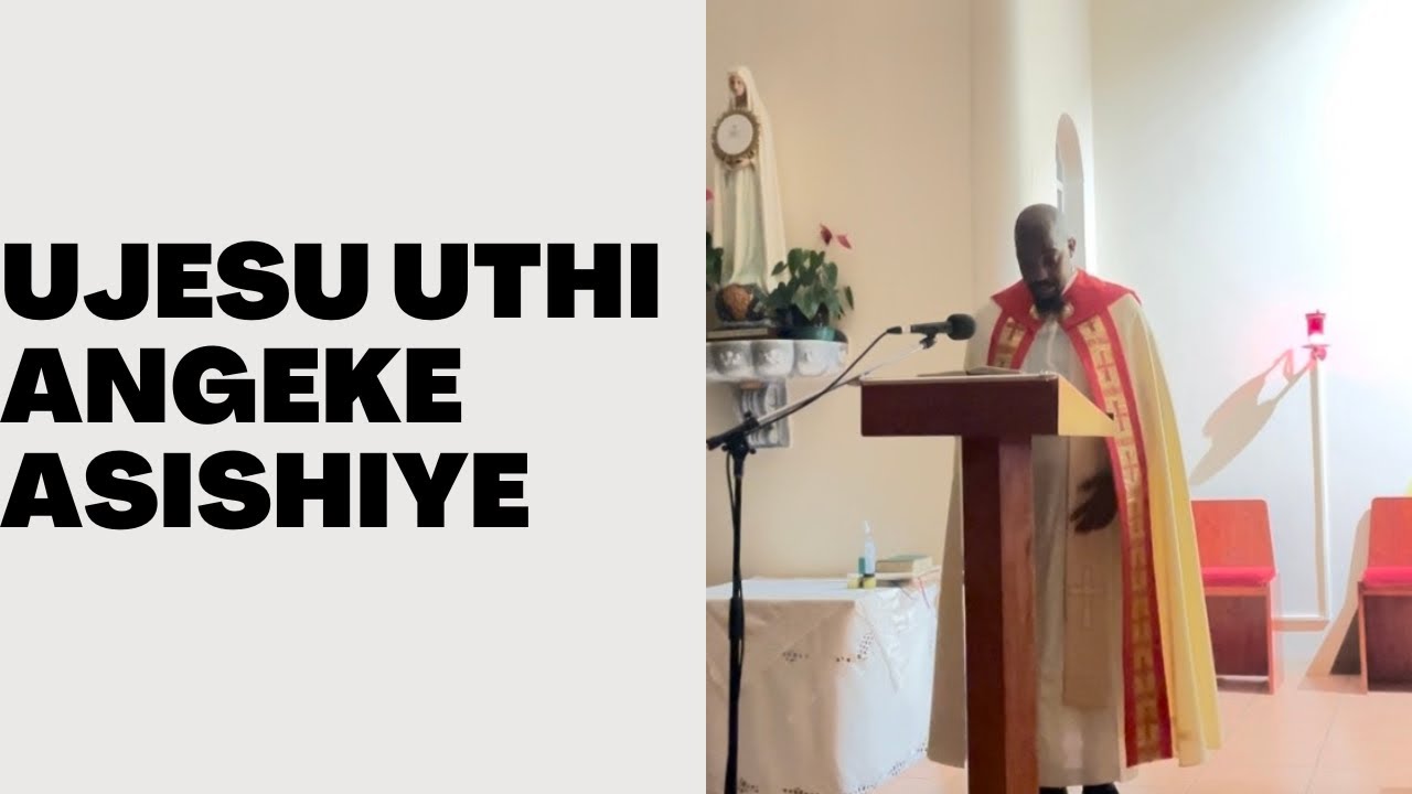 UJesu uthi thathani imithwalo niyibeke kimi | Fr. L Miya Reflects - YouTube