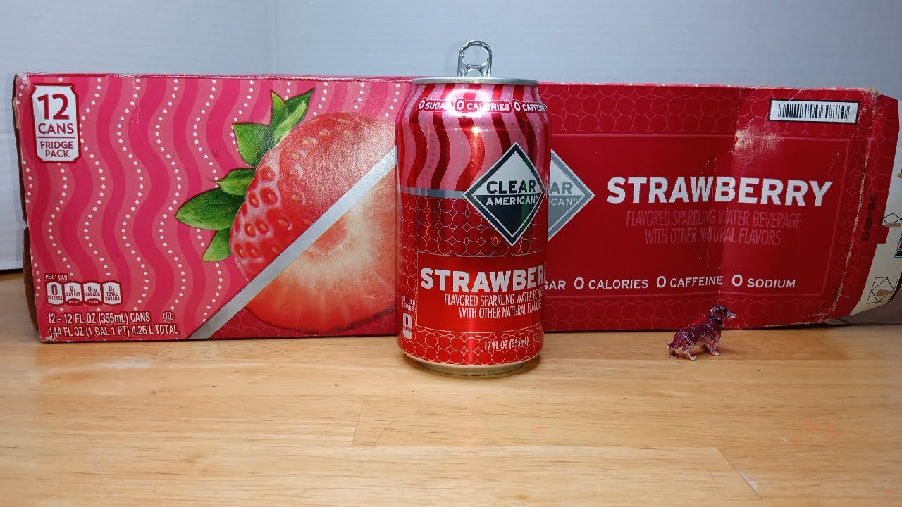 Unboxin Doxin - Clear American Strawberry Sparkling Water Beverage 12 Cans - YouTube