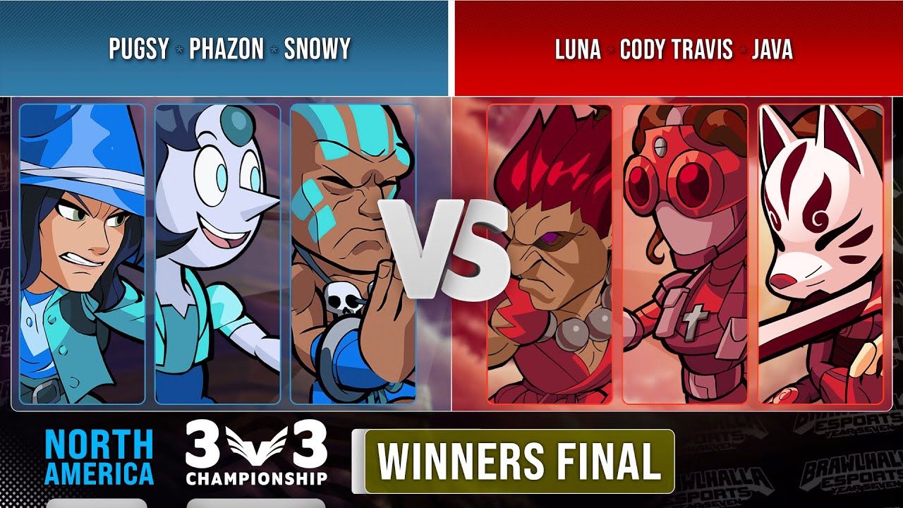 Pugsy, Phazon & Snowy VS luna, Cody Travis & java - Winners Final - 3v3 ...