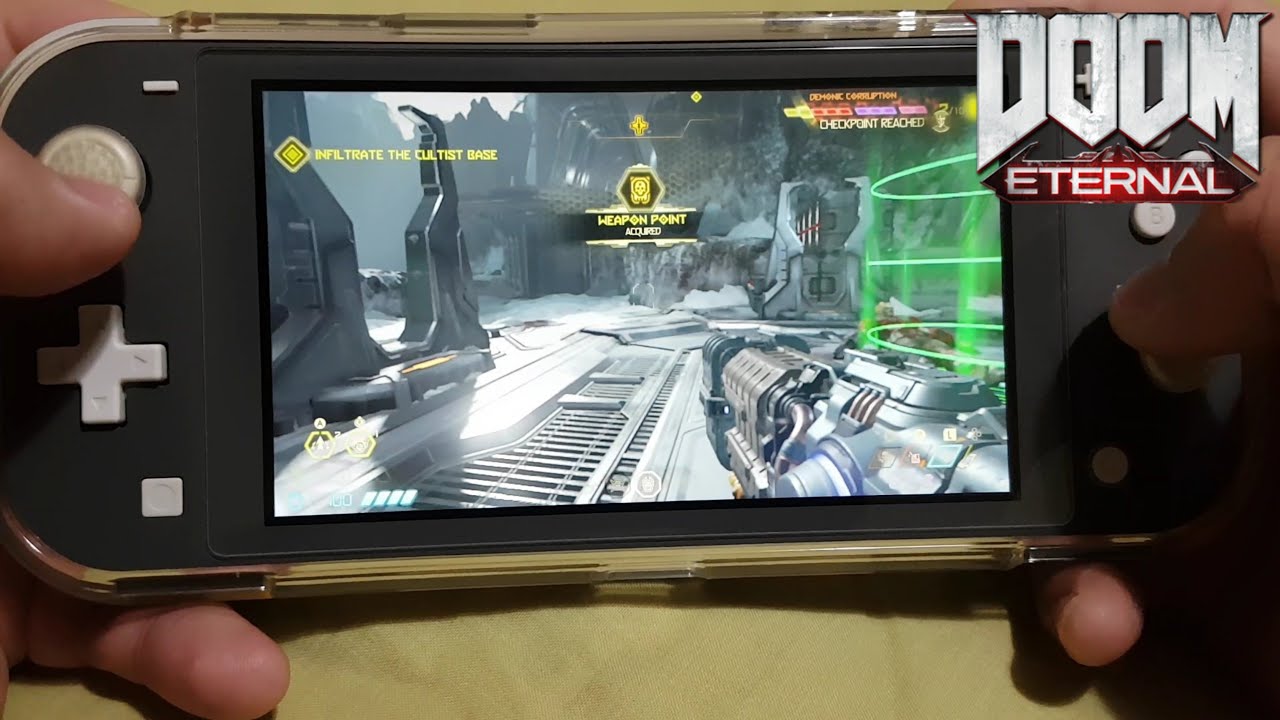 Doom Eternal on Nintendo Switch Lite Part 8 - YouTube